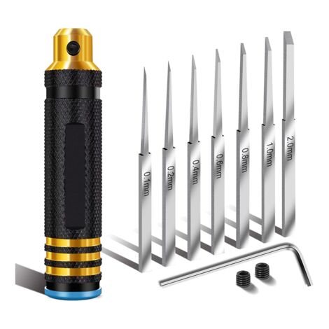Prime Model Scriber , with 7 Blades (0.1/0.2/0.4/0.6/0.8/1.0/2.0mm),for ...