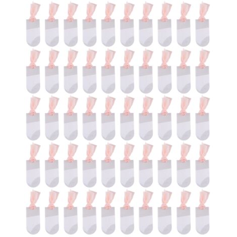 50Pcs Frosted Acrylic Wedding Card Decor Name Tag Arch Blank Decoration ...