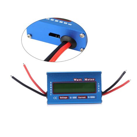 DC 60V 100A WATT Meter Power Analyser Solar Wind Analyzer LCD Digital ...