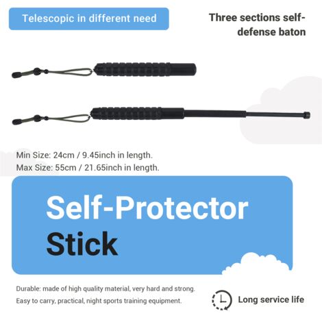 Retractable Telescopic Hiking Security Stick Self-Protection Outdoor ...
