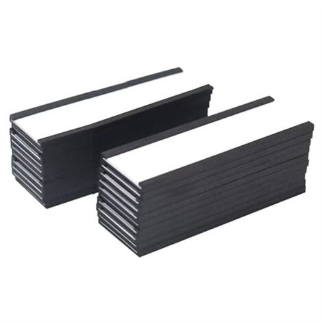 Magnetic Label Holder 4X1.57Inch 20 Packs C Channel White Paper Cards ...