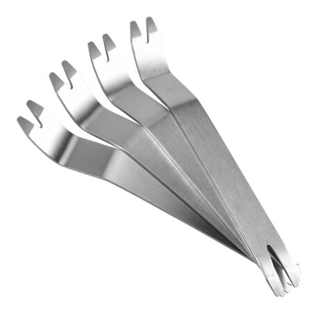 4Pcs Stainless Steel Skid Plate Snap Nail Lifter, Paver Extractor Tool ...