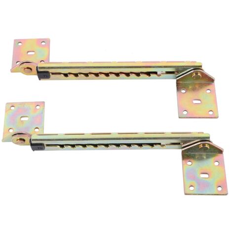 1 Pair Angle Lifting Rod Desk 10 Gear Adjusting Hinge WITH Bracket