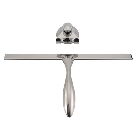 Extra Wide 30.5 cm Shower Squeegee Stainless Steel with Silicone Lip ...