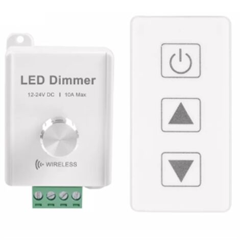 DC12V-24V 10A Wireless LED Strip Dimmer with Touch Remote for Single ...