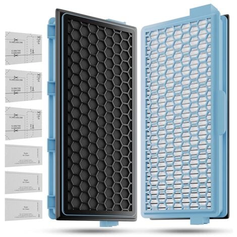 2X HEPA Filters for Vacuum Compact C1-C2 Complete C2- C3 S8340 + 3 Air ...