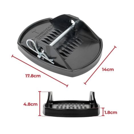 4Pcs Caravan Jack Pads Leveller Wheel Foot Leg Support Jacking Lift ...