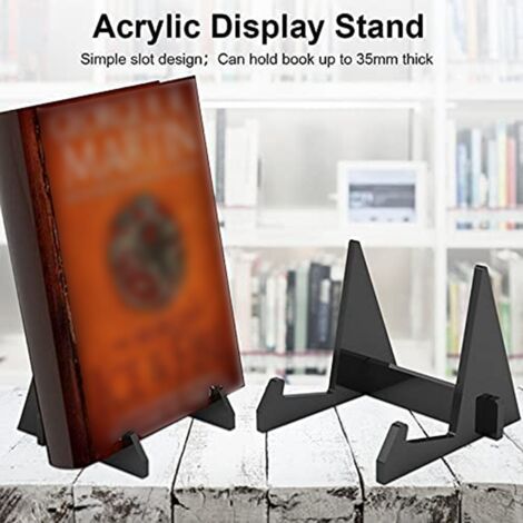 Acrylic Display Stand Book Holder Textbook Stands Record Shelf Album ...