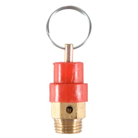Pressure relief valve 1/4 PT air compression red + gold