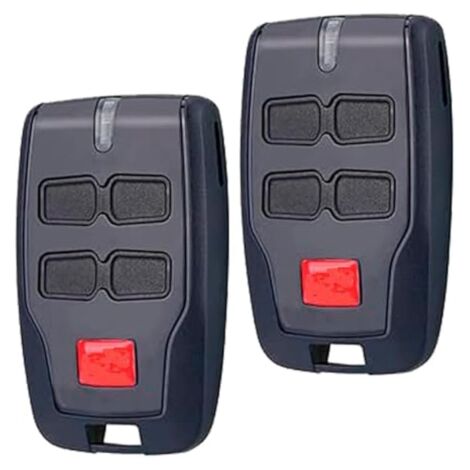 2Pcs Garage Remote Controls for Mitto B ,433.92Mhz Rolling Code,4 ...