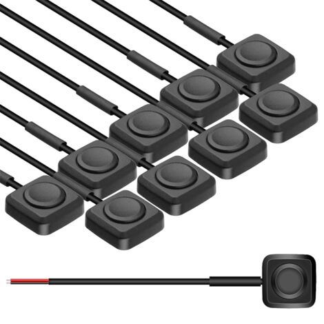 10Pcs Rocker Switches, Momentary Push Button Switch -Mount on/Off Horn ...