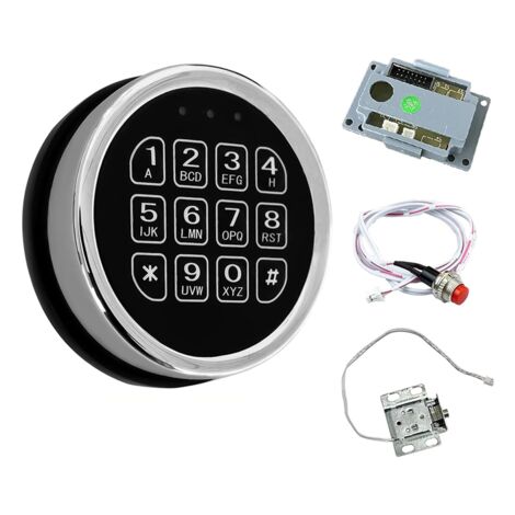 Safe Lock Replacement, Zinc Alloy Keypad with Solenoid Access,14 Ribbon ...