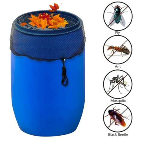 Mesh Cover Netting for Rain Barrels Water Collection Buckets Tank ...