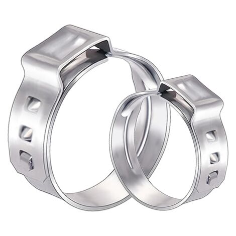 35pcs 1/2 Inch PEX Clamps, Stainless Steel Pex Crimping Ring, Single ...