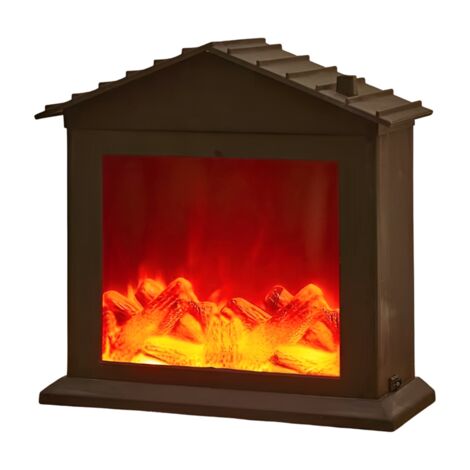 Fireplace Decorations Decorative Fake Fireplaces New Year Desk ...