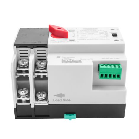 Din Rail 2P ATS Dual Power Automatic Transfer Switch Electrical ...
