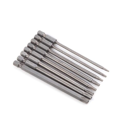 8Pc 100mm Screwdriver Set S2 Multipurpose Extended with Hexagonal Handle