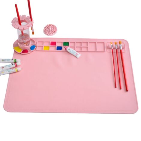 Washable Silicone Craft Graffiti Painting Mat DIY Scrubbable Pigment ...