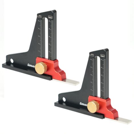 2Pc Woodworking Height Gauge Depth Measurement Tools Sawing Table ...