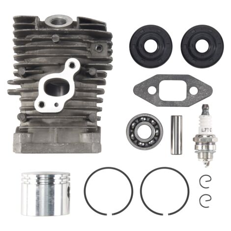 41.1mm Chainsaw Cylinder and Gasket Piston Assy Spark Plug Grooved Ball ...