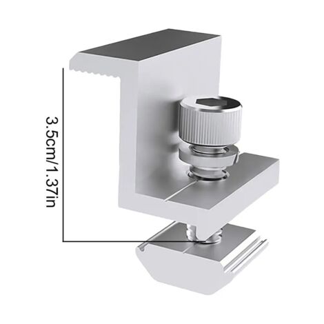 10Pcs Solar Photovoltaic Bracket Aluminum Alloy Clamp for Module Panel ...