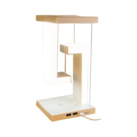 Floating Design LED Desk Lamp Wireless Charging Touch Control Night ...