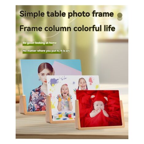 Sublimation Photo Frames Blanks Heat Transfer Picture with Wood Base ...
