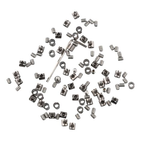 50Pcs 3mm Wire Rope Clamp for Cable Fastener Clip Adjustable Screw ...