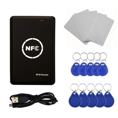IC/ID RFID Reader Copy 125khz/13.56Mhz Card Copier Cracking IC Encryption Driverless