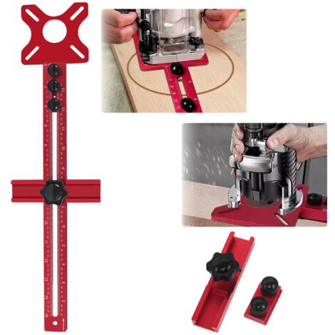 Router Milling Groove Bracket Cabinet Hardware Jig Circle Cutting Punch ...