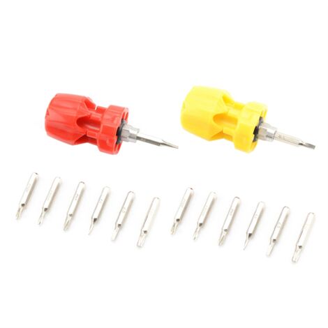 2Pcs 6-In-1 Multifunctional Screwdriver Set Hand Tools -Head Multi ...