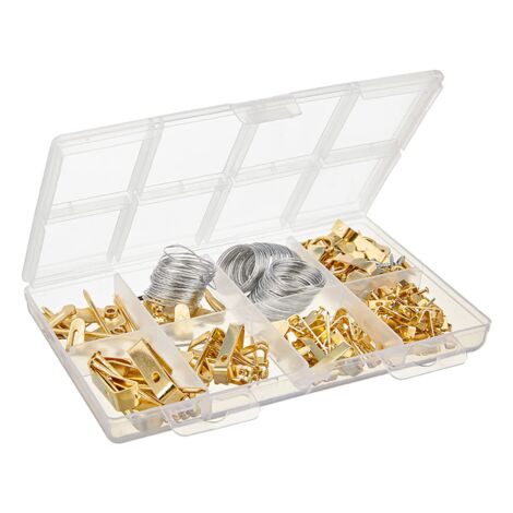 Picture Hanging Assortment Kit, Heavy Duty Wire 220-Piece Set for Photo ...