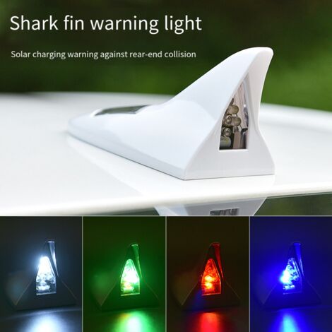 Universal Solar LED Light Car Fin Antenna Roof Tail Modified Light Belt ...