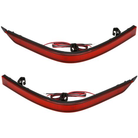 2x LED Rear Bumper Reflector Tail led light Brake Stop Lights Reversing ...