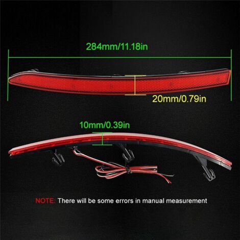 5N0945105 5N0945106 Rear Bumper Reflector Warning Lights LED Brake ...