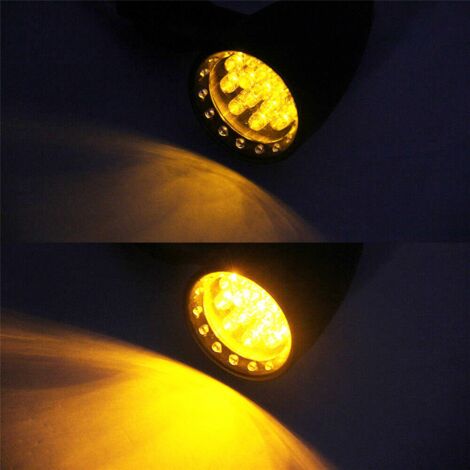 1pair Retro Motorcycle Turn Signal Light LED Brake Light Blinkers ...