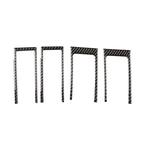 Dashboard Side Air Outlet Decorative Trim Stickers Carbon Fiber for ...