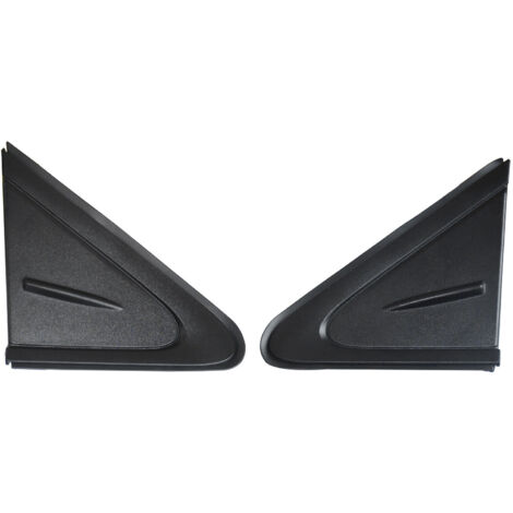 LH & RH Door Mirror Flag Corner Pillar Garnish Triangle Molding Covers ...