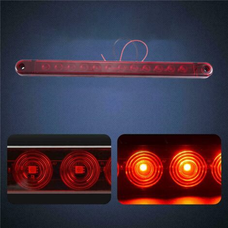 12LED Stop Light Tail 12V Brake Lamp Bar Truck Trailer Lorry Bus Brake ...