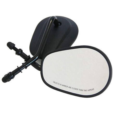 Black Shake-Proof Off-Road Teardrop Adventure Rear View Mirrors Door ...