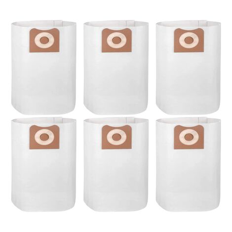 6PCS Shop Vac Bags for Ridgid VF3502 12-16 Gallon Wet Dry Vac High ...