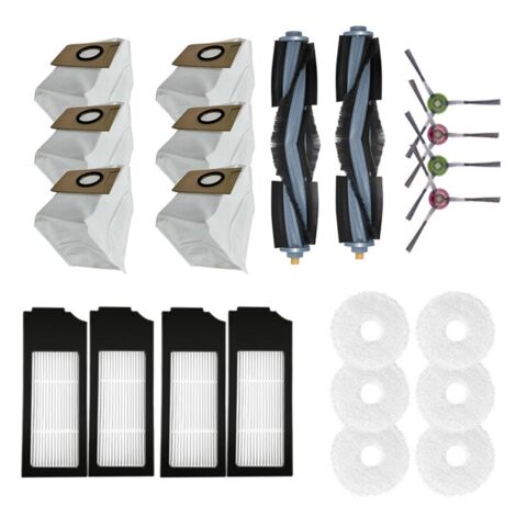 Main Brush Side Brush Hepa Filter Mop cloths For Ecovacs Deebot X1 ...
