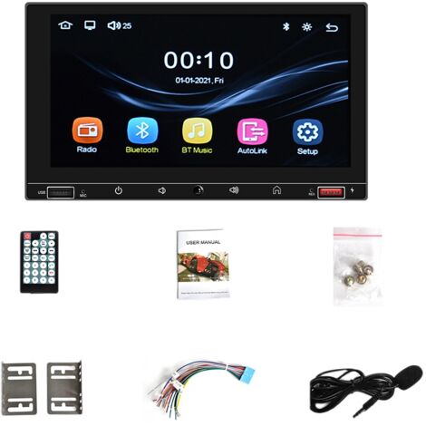 7" Universal Car Radio 2 din Carplay Android Auto For-Volkswagen Nissan ...