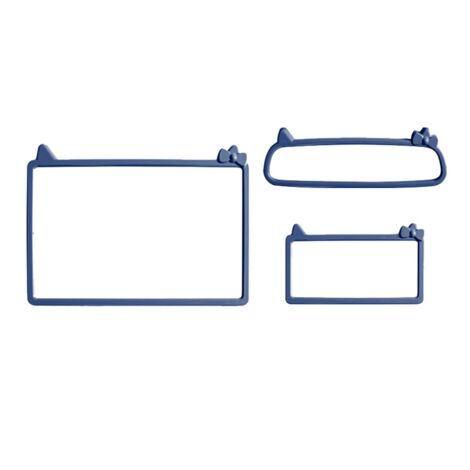 3PCS Blue Car Instrument + Navigation Screen + Interior Mirror ...