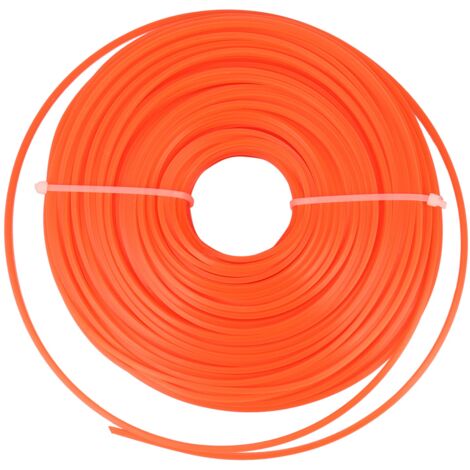 Square 2.4mm Professional Fine Quality Mowing Nylon Trimmer Rope Brush Cutter Strimmer Line ...