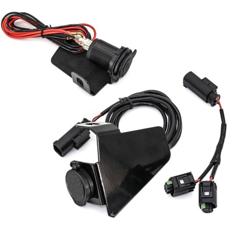 Motorcycle Dual USB Interface Port Charger Adapter Waterproof Lighter ...