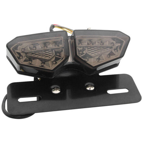 Motorcycle Taillight Smoke LED Motorcycle Brake Tail Turn Signal ...