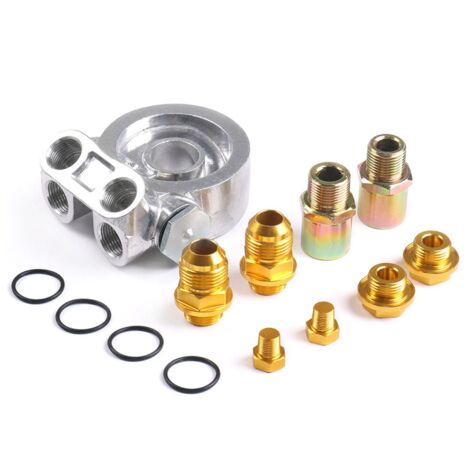 For Honda Oil Filter Cooler Sandwich Threaded Plate Adapter Oil Adapter ...