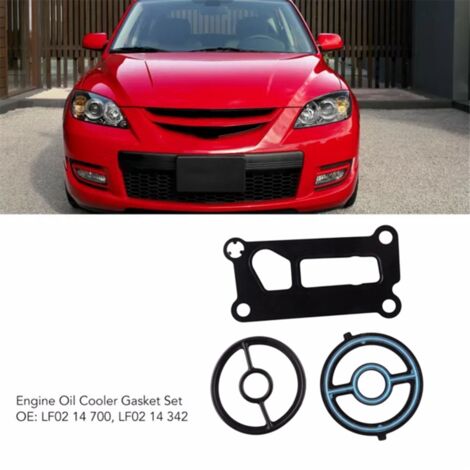 Engine Oil Cooler Gasket Filter Housing Gasket Seal for Mazda LF02-14 ...