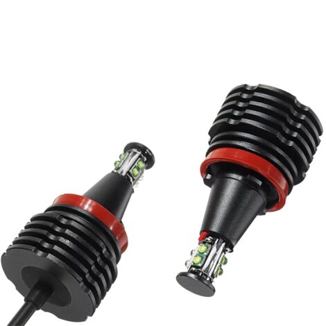 E92-A40 Headlight Bulb, 6000K LED Angel Eyes Lights Canbus for BMW E60 E61 E63 X5 E70 X6 E71 E90 ...